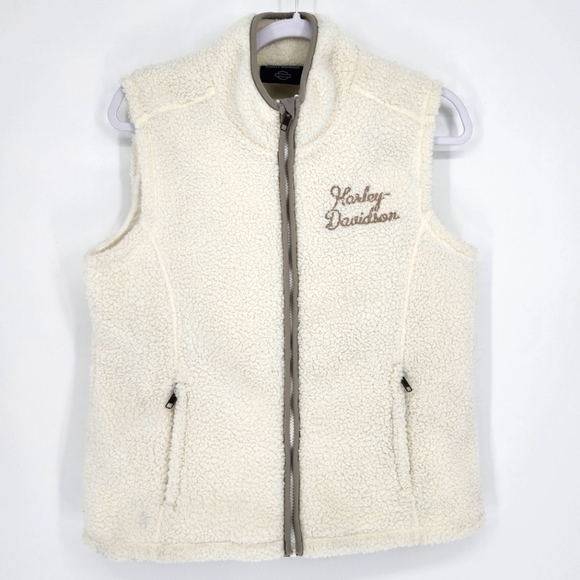 Harley-Davidson | Jackets & Coats | Harley Davidson Fleece Vest Full ...